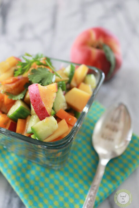 Peach & Cucumber Salsa | The Olive Merchant
